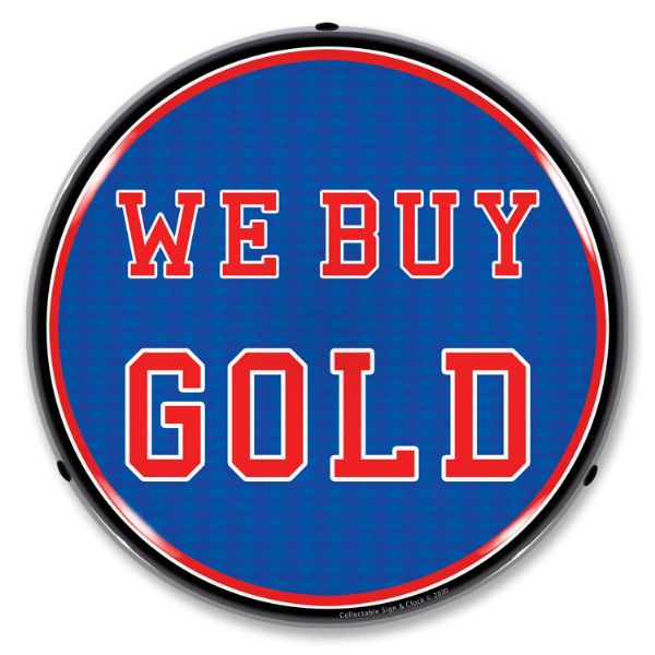 We Buy Gold - Collectable Sign and Clock