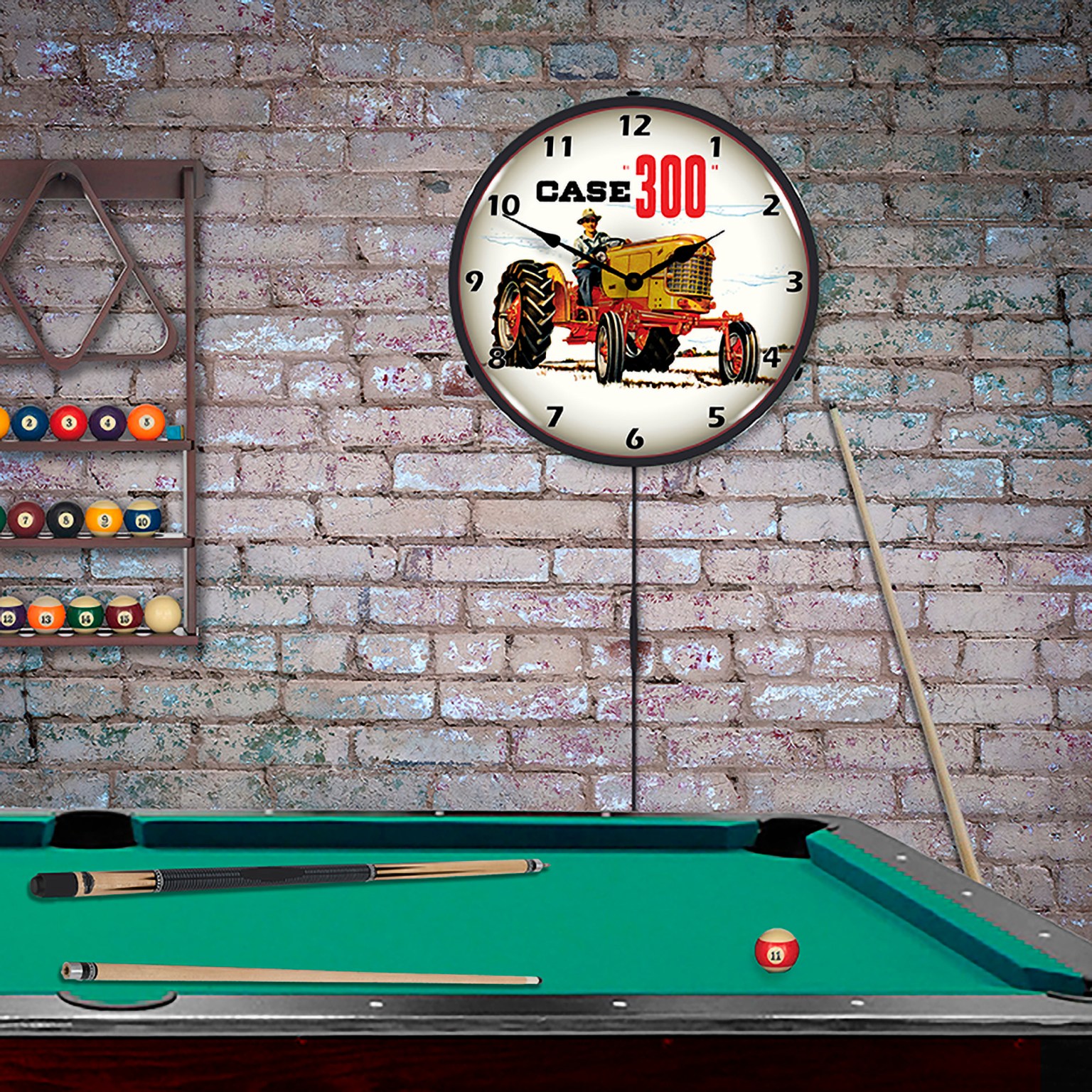 Case 300 Tractor LED Wall Clock Illuminated not Neon - Collectable Sign ...