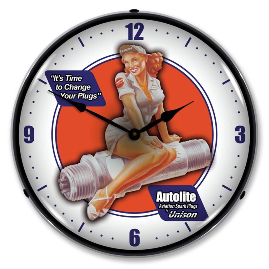 Autolite Avaition LED Wall Clock Illuminated not Neon - Collectable Sign and Clock