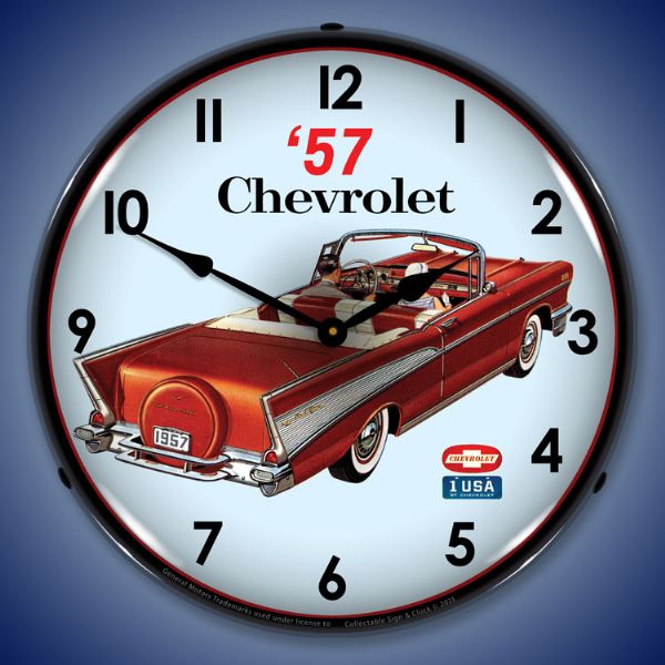 Chevrolet 1955-1957 Clocks | Illuminated Wall Clocks