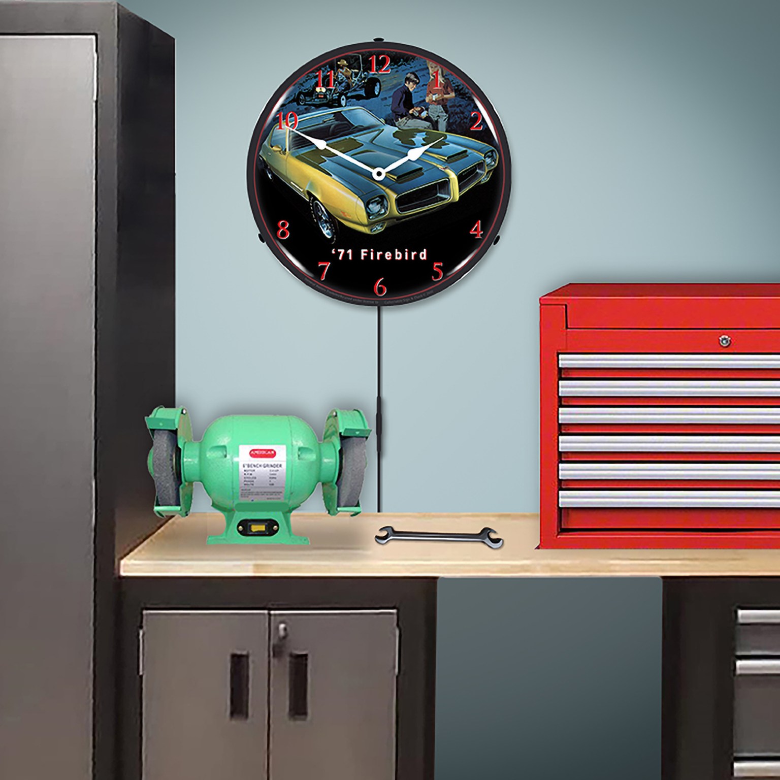 1971 Pontiac Firebird LED Wall Clock Illuminated not Neon - Collectable ...