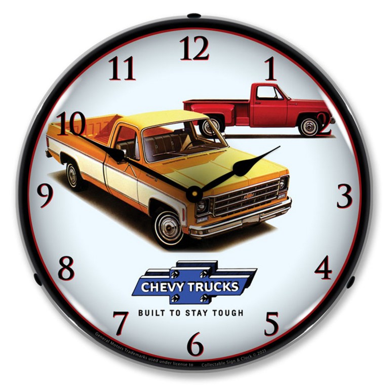 1977 Chevrolet Truck LED Wall Clock Illuminated not Neon - Collectable ...